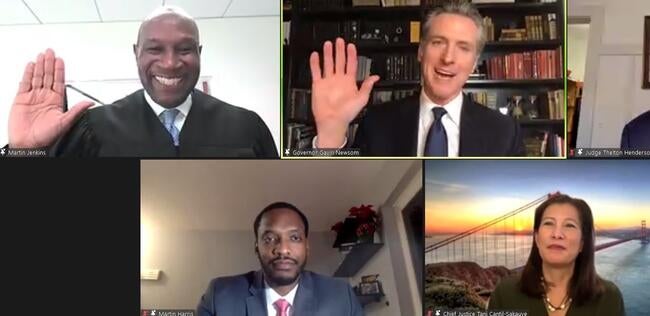 Justice Martin J. Jenkins Sworn In to California Supreme Court ...